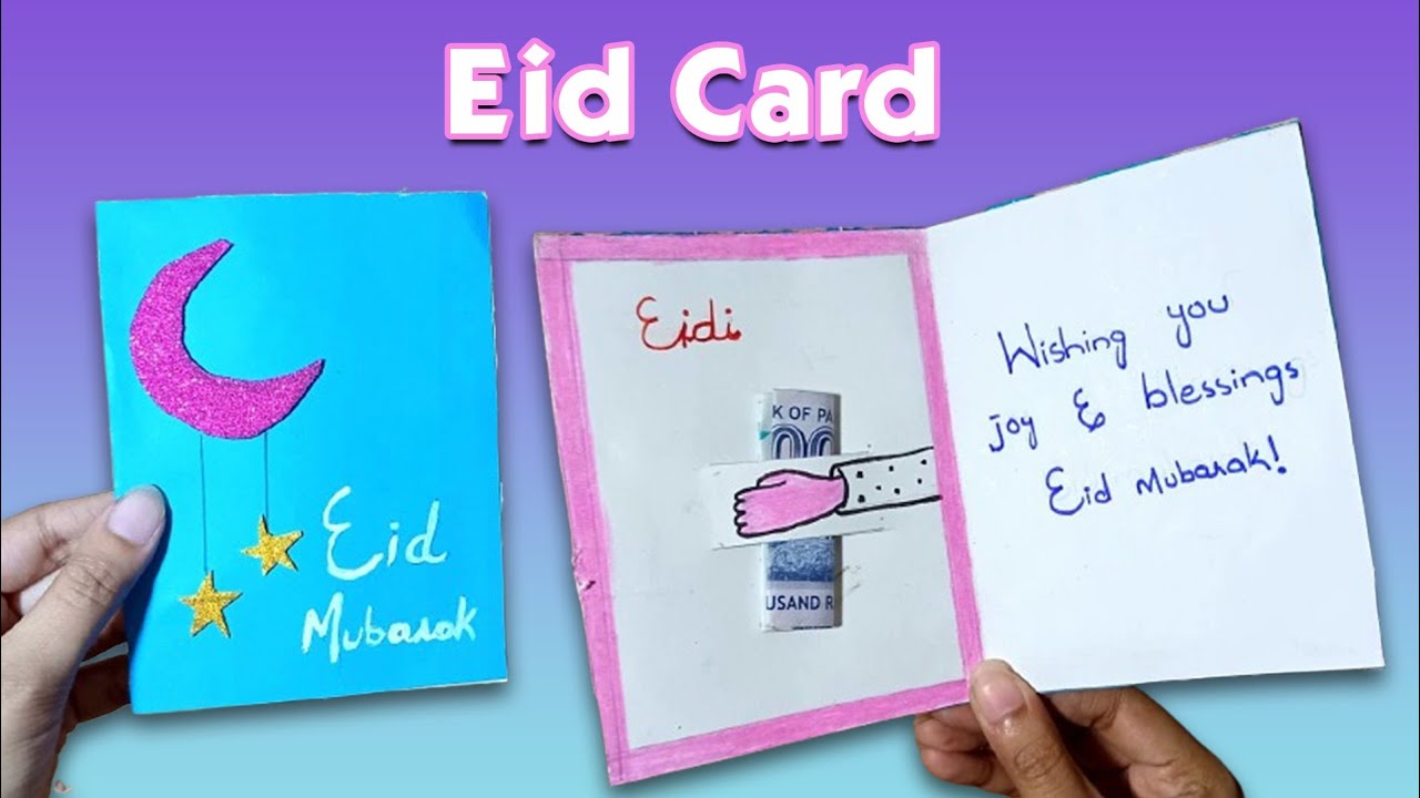 DIY Eid Card Tutorial | Easy & Creative Eid Greeting Card Ideas