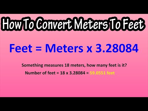 How To Convert Meters To Feet Formula Explained - Formula For Meters To Feet