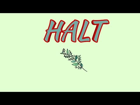 "HALT" pronunciation and meaning in English, Hindi & an Example