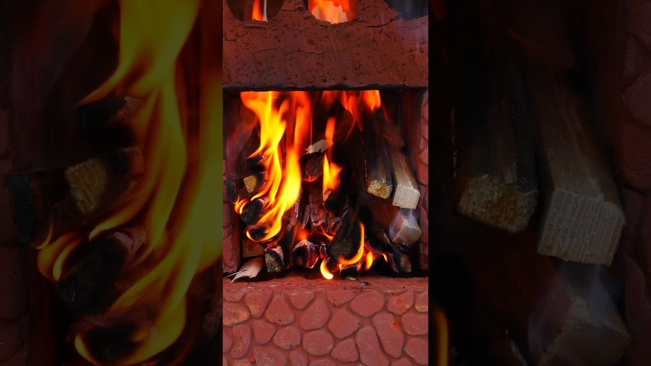 Bushcraft Skills: Brick Stove Rocket 🚀 #bushcraft #survival #outdoorcooking #camping #stove