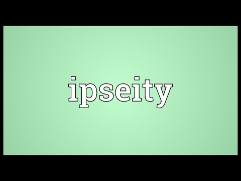 Ipseity Meaning