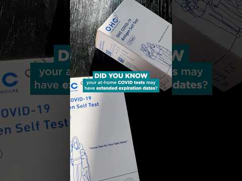 The FDA has extended the expiration dates on many COVID-19 tests: https://bit.ly/3ZDMZjI