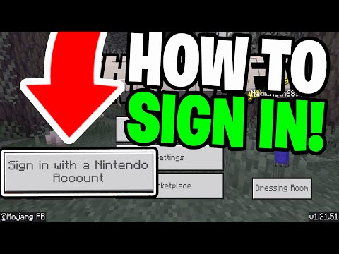 How To Sign In Minecraft Nintendo Switch Edition! (2025) - Minecraft Bedrock
