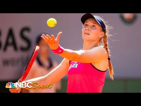 2023 French Open first round: Elena Rybakina defeats Brenda Fruhvirtova | NBC Sports
