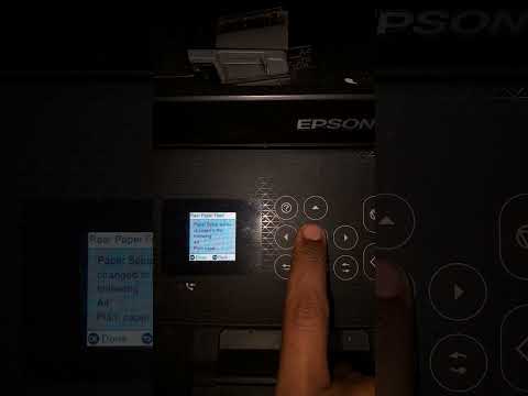 How To Sat Paper Size In Epson L5290 Printer #shorts