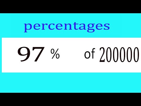Percentages 97 Percentage(%) of 200000