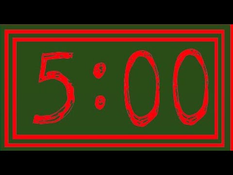 5 minute countdown timer Holiday