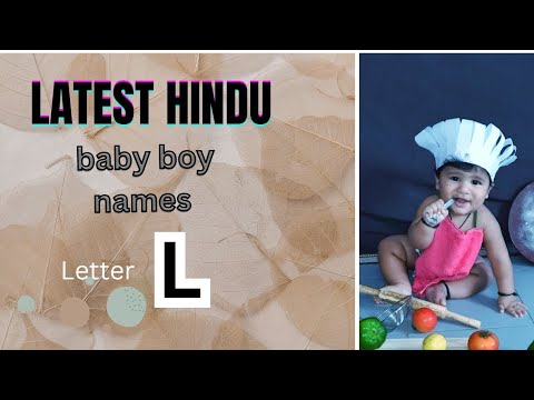 Latest Hindu baby boy names with letter "L" // baby names # vinnu Diaries