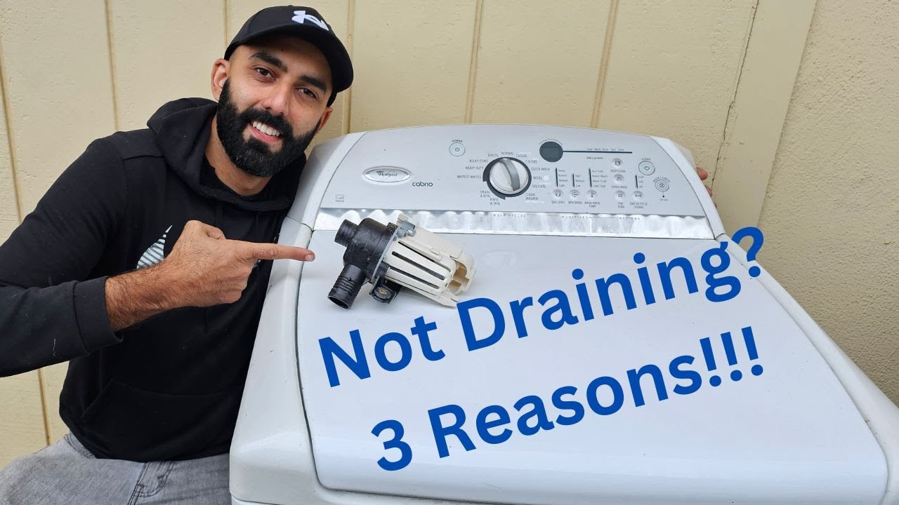 Top 3 Reasons Your Whirlpool Cabrio Washer Is Not Draining!