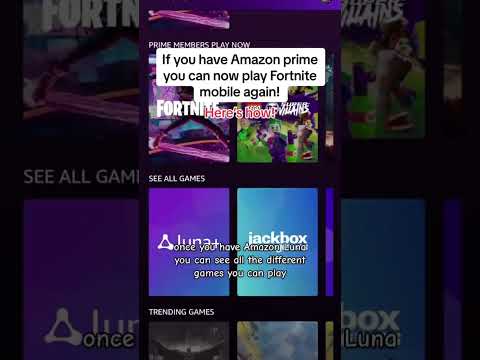 How to play Fortnite mobile again using Amazon prime! #fortnite #mobile #prime #luna