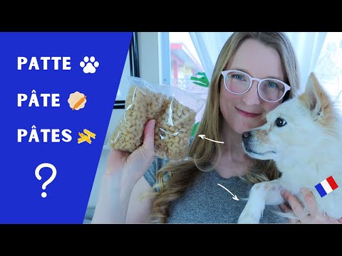 Differences between PATTE - PÂTE - PÂTES in French | #short