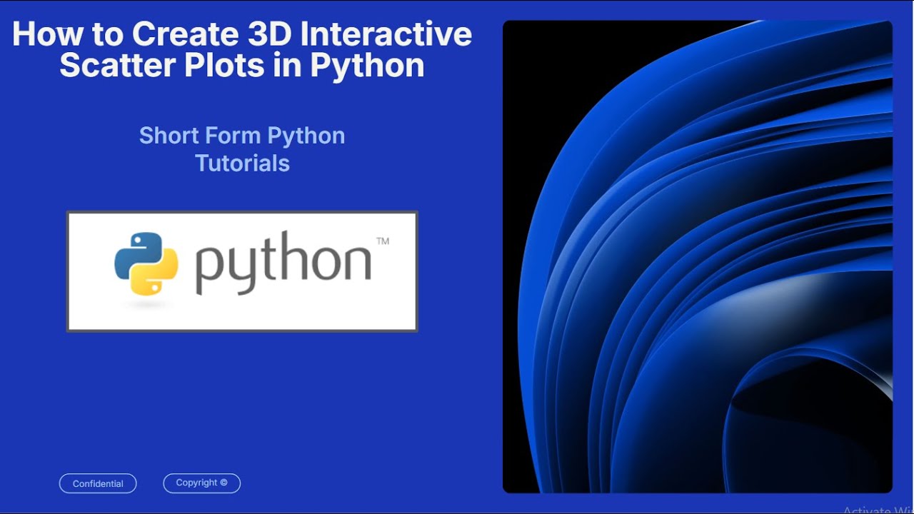 How to Create Interactive 3D Scatter Plots using Python (in 2 minutes)