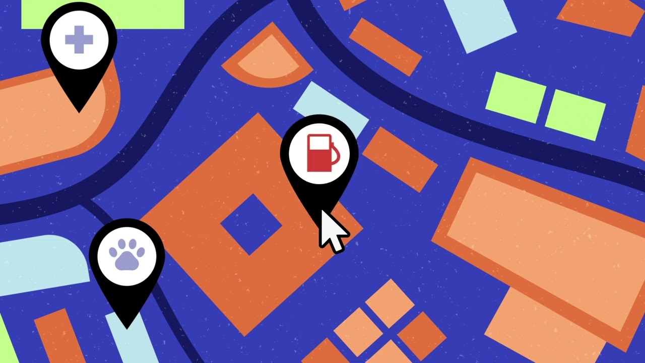 Map And Pin Location Icons
