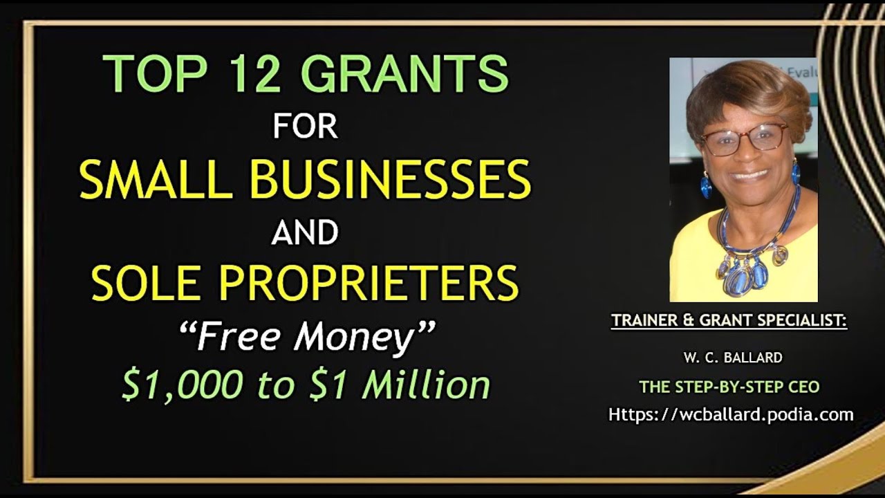 TOP 12 BUSINESS GRANTS 2025 FOR SMALL BUSINESSES AND SOLE PROPRIETORS from $1,000 to $1 Million