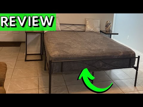 Yaheetech Metal Queen Size Bed Frame, Platform Bed Frame, Heavy-Duty Support, Easy Assembly, Queen
