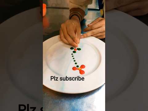 food plating and garnishing.#shorts