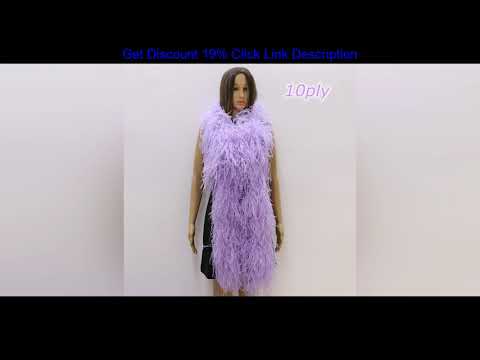 Deal 2 Meter Colorful 6Ply 10Ply 20Ply 26ply 30ply Ostrich Feathers Boa Decorative Feathers for Cra