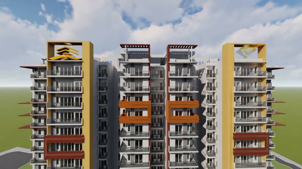 3D Walkthrough & Animation of Ruchira Sapphire Residential Building #3dwalkthrough #3danimation