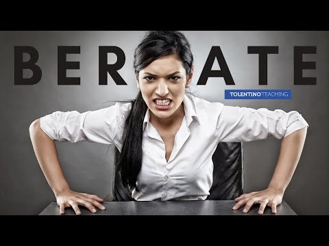 Word of the Day: Berate (Unit 1, Video 3)