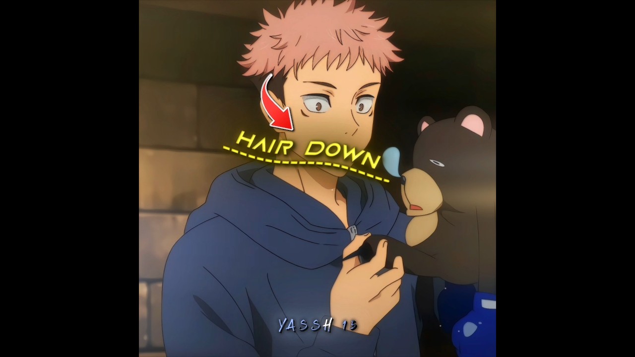 Yuji's best hair style 💀🩹 || Jujutsu kaisen #shorts #yuji #sukuna #catloverlife