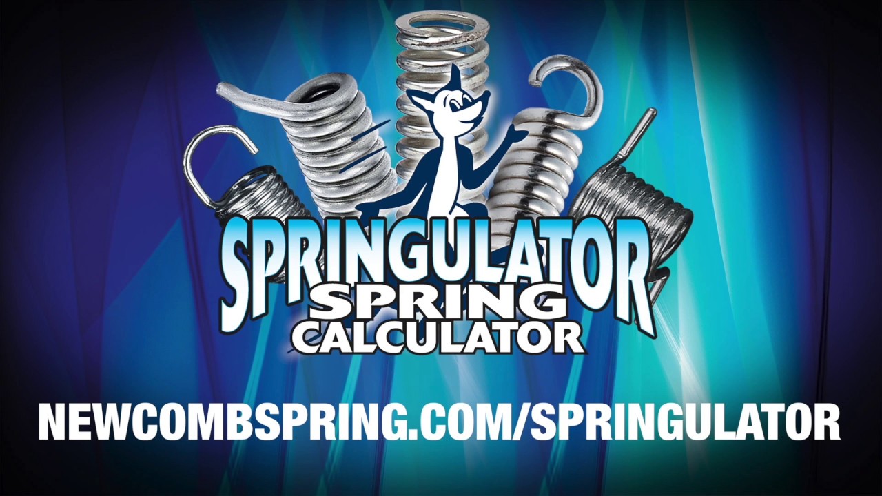 Newcomb Springulator Spring Calculator Tutorial