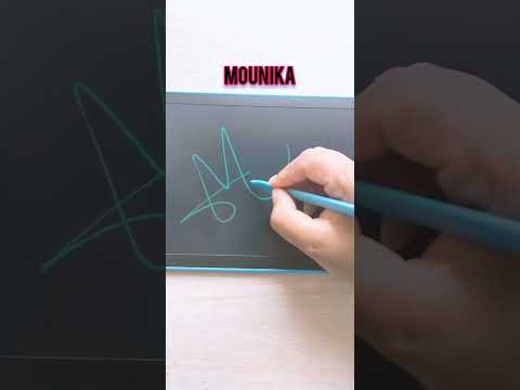 Mounika Name Signature 😍 Comment your name for signature 😊