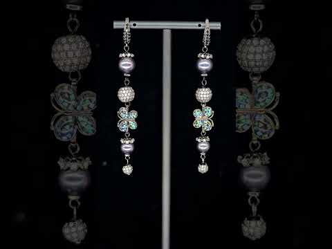 Butterfly Abalone Pearl Earrings