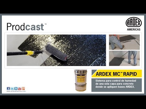 ARDEX MC™ RAPID Sistema para control de humedad de una sola capa para las bases ARDEX - Prodcast®