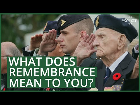 What does Remembrance mean to you? | #Remembranceis | Commonwealth War Graves Commission | #CWGC