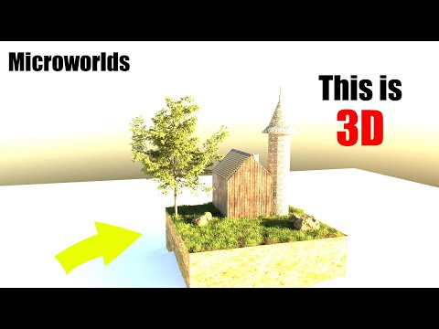 Microworlds|blender-3.0 inspired from @bennyproduction