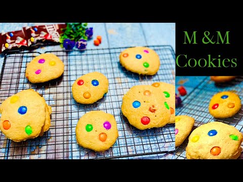 M&M Cookies Recipe | How to make M&M Cookies | Homemade Cookies Recipe