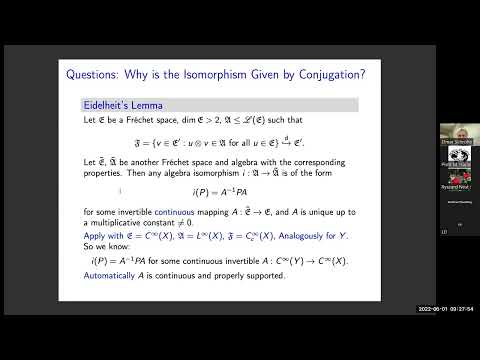ORDER PRESERVING AUTOMORPHISMS OF SHUBIN TYPE PSEUDODIFFERENTIAL OPERATORS