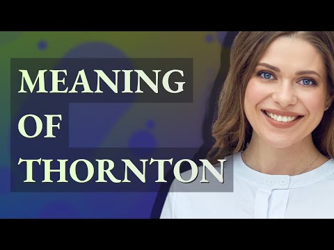 Thornton | meaning of Thornton