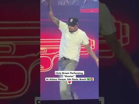 Chris Brown Performing "Shooter" At Allianz Parque, Sáo Paulo, Brasil 🇧🇷🏟️❤️