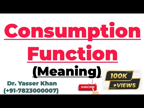 Consumption Function | Consumption Function Meaning | Keynesian Consumption Function