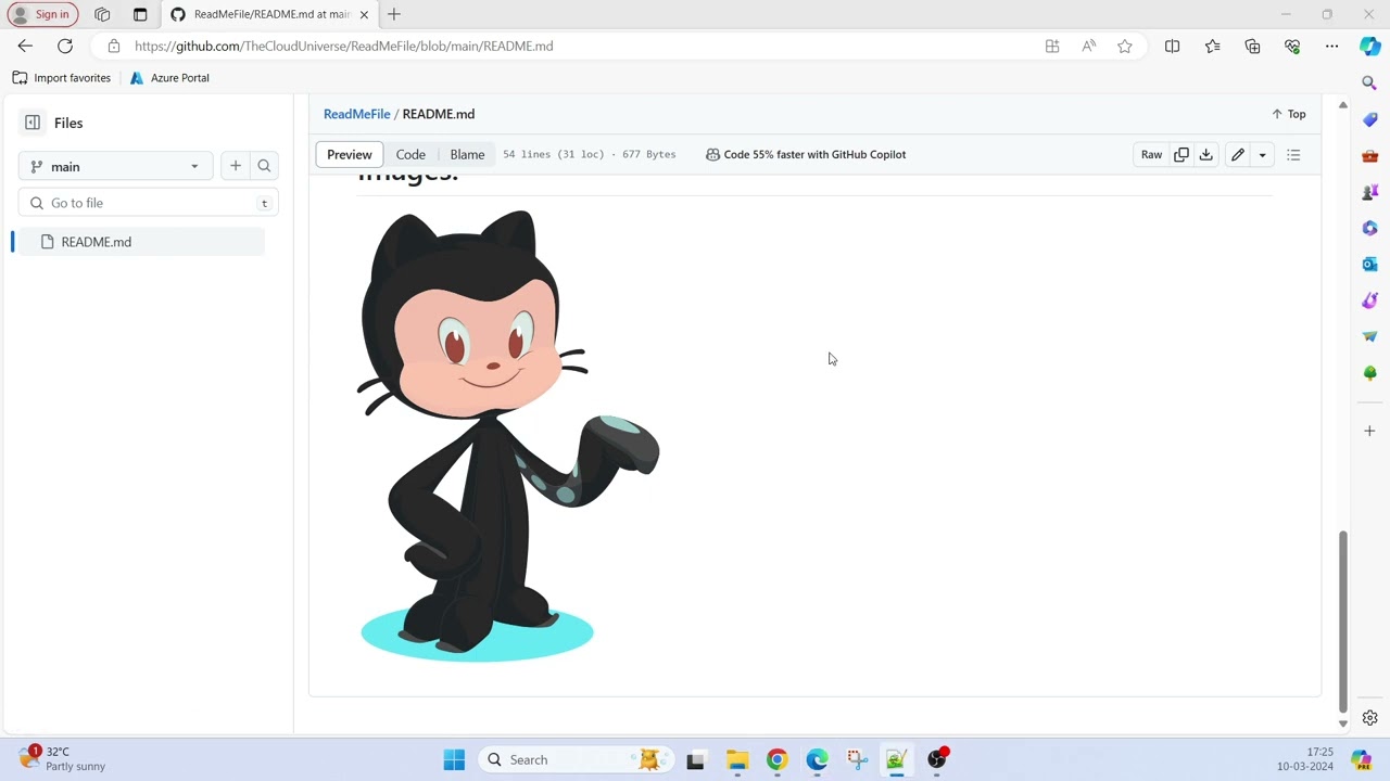 ReadMe.md file in GitHub