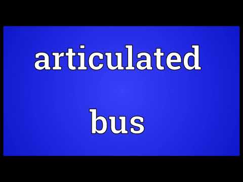 Articulated bus Meaning