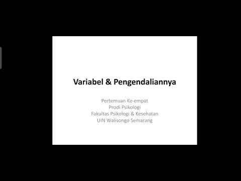 Variabel Pengendalian dalam Penelitian Eksperimen