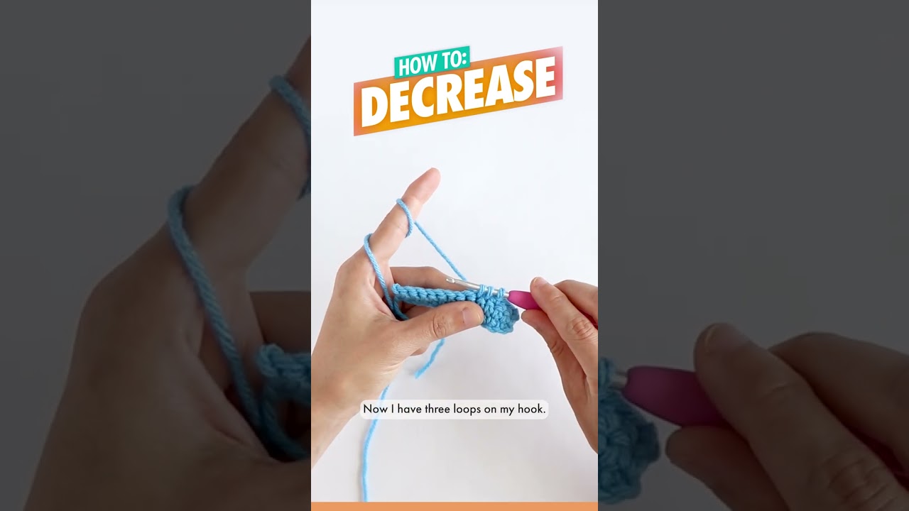 How to Crochet 🧶: Decrease (DEC) for Beginners - Easy Amigurumi Tutorial