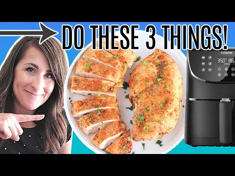 How to Make PERFECT Air Fryer Chicken Breasts - JUICY & TENDER!