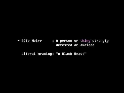 The Meaning Of Bête Noire (GlitchTale Origins By Camila Cuevas)
