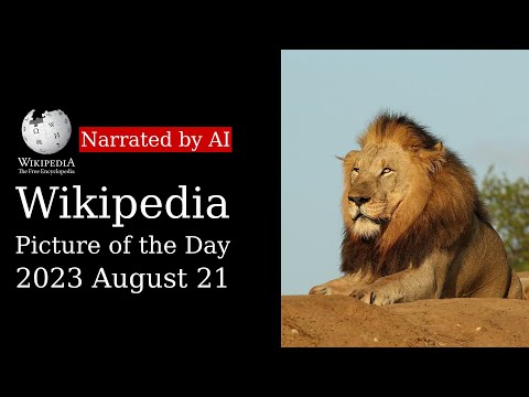 Wikipedia Picture of the Day: 2023-08-21 - Lion (Narrated by Brian)