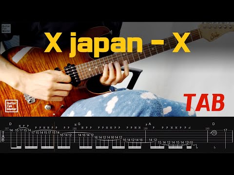 [TAB] X japan - X │Guitar Cover (inst.)