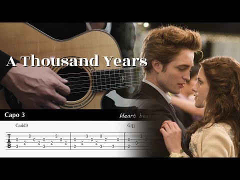 A Thousand Years - Christina Perri - Fingerstyle Guitar TAB Chords