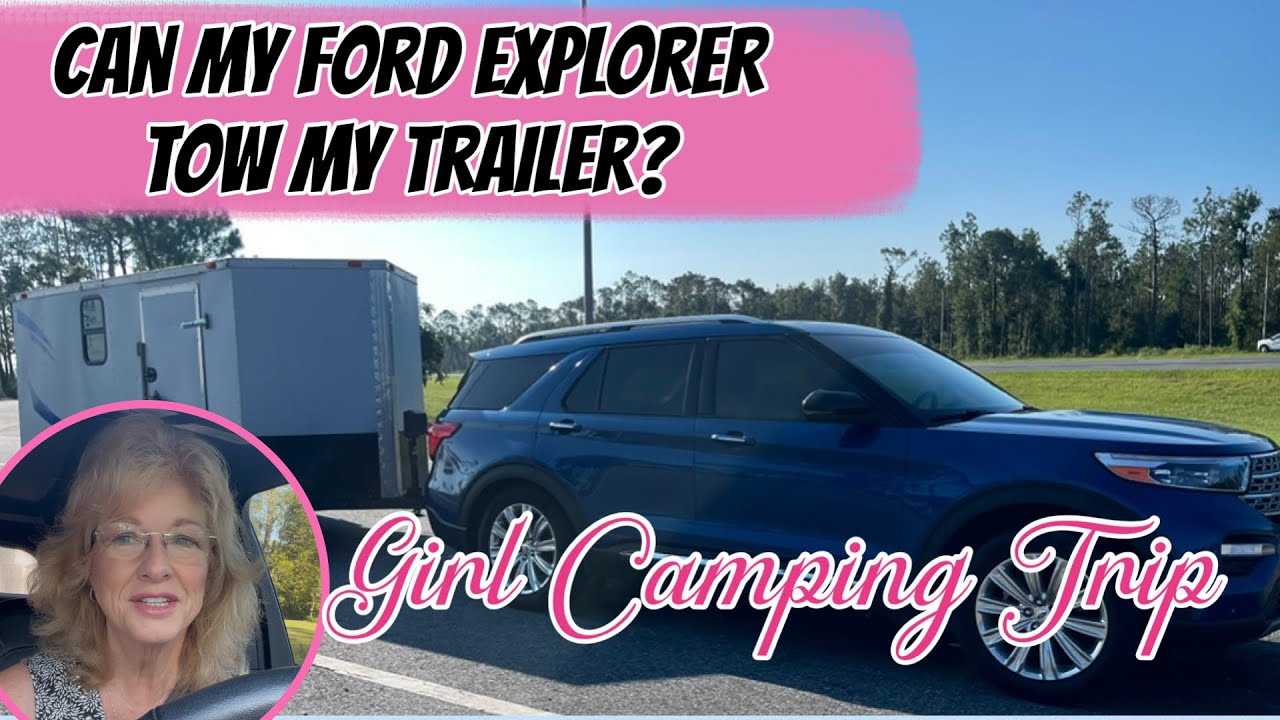 Cargo Trailer Conversion First Time Towed with Ford Explorer