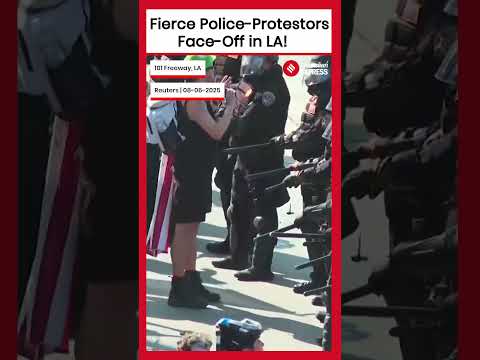 Watch: How Police Officers Charged at Anti-ICE Protestors, Pushing One On the Ground