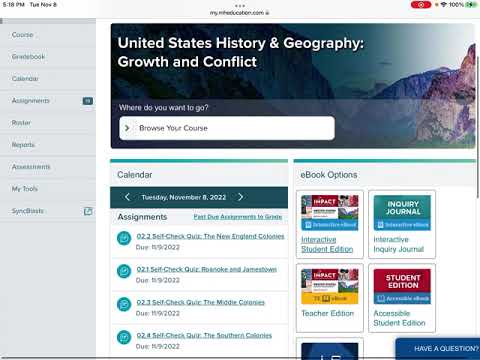 McGraw Hill Assessment Tutorial
