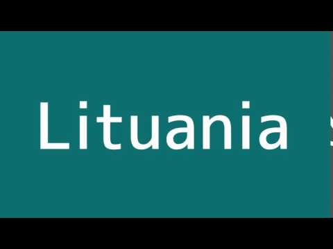 How to say Lithuania in Spanish