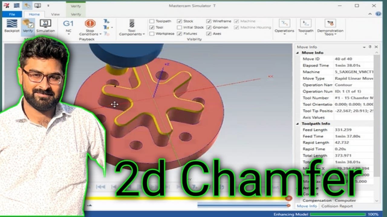 2D CHAMFER IN MASTERCAM 2021