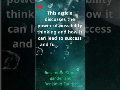 The Art of Possibility - Success